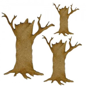 Dead Tree Trunk - MDF Wood Shape Style 3